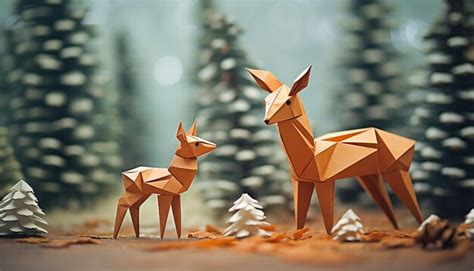 Premium Photo Christmas Concept Origami
