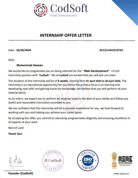 Muhammad Hassan On Linkedin Codsoft Internship Coding Programming Webdevelopment