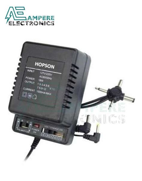 Variable Voltage Adapter 15 12vdc 300ma Ampere Electronics