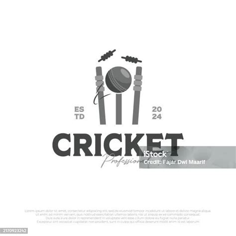 크리켓 공 로고 템플릿 요소입니다 크리켓 게임에서 스틱의 일러스트 벡터 디자인 Championship에 대한 스톡 벡터 아트 및 기타 이미지 Championship