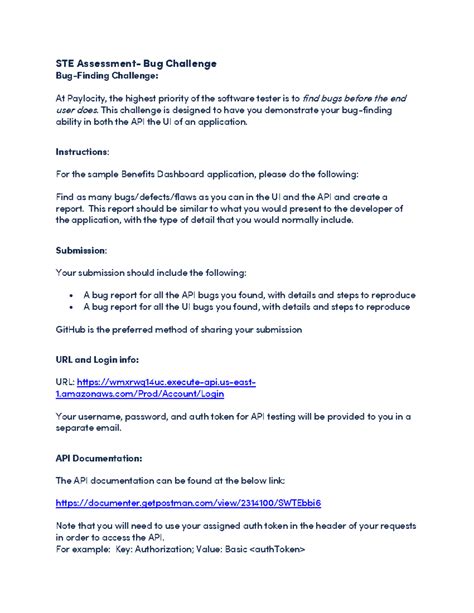 Ste Bug Challenge Web Platforms Ste Assessment Bug Challenge Bug