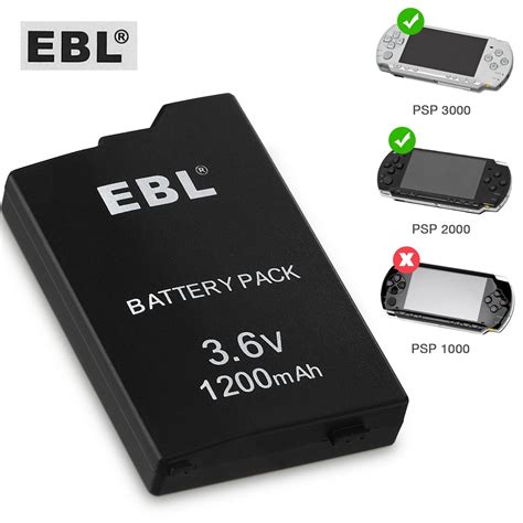 Ebl 1200mah Li Ion Replacement Battery For Sony Psp Slim 20003000