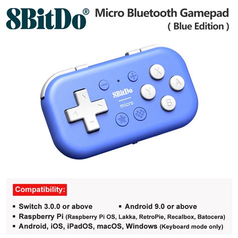 8bitdo Micro Bluetooth Gamepad Pocket Sized Mini Game Controller For Switch Android And