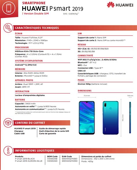 Huawei P Smart Boulanger D Voile Par Erreur Son Prix En France Et Sa Fiche Technique Compl Te