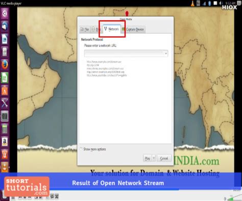 Open Network Stream Output