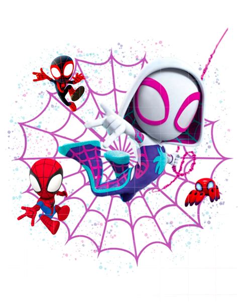 Ghost Spider Png  Sublimation Spidey And His Amazing Etsy México