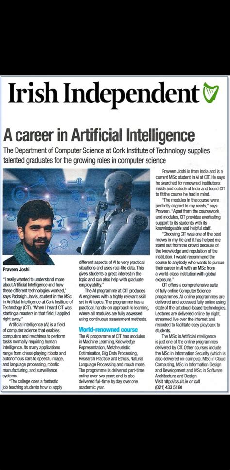praveen joshi on linkedin deeplearning cit mscai irishindependent
