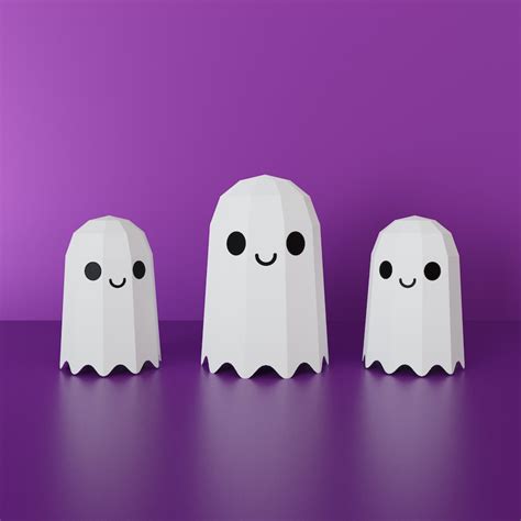 Paper Bag Ghost Template Etsy New Zealand