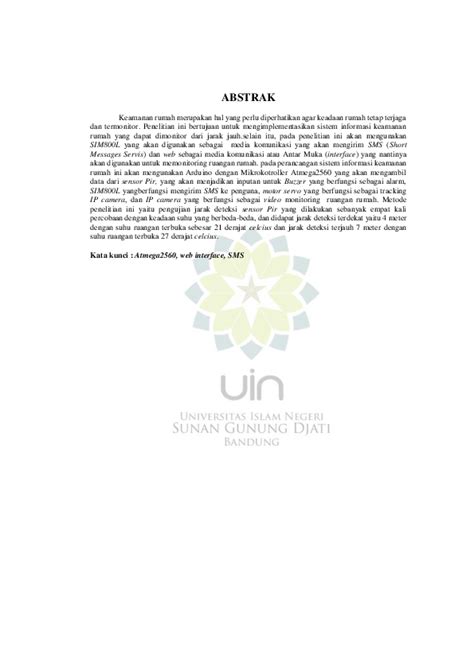 Pdf Implementasi Sistem Informasi Keamanan Rumah Berbasis Web Dan Sms Gateway Menggunakan