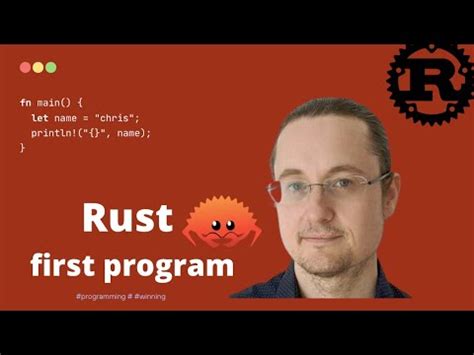 [1] Rust language why Rust + your first program course tutorial #rust #rustlang #beginners - YouTube