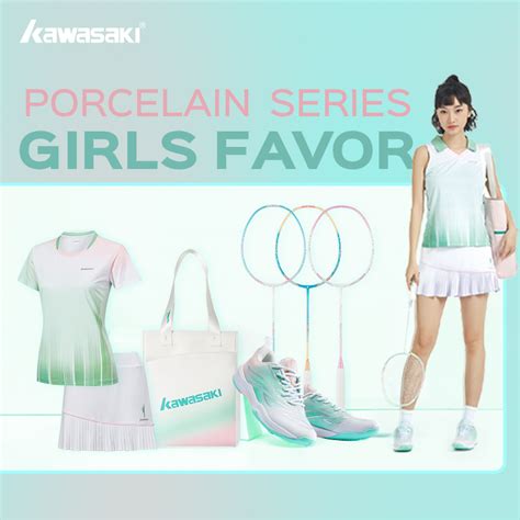 Kawasaki Badminton Clothing Women Sports Suit Short Sleeve A2946anda2775