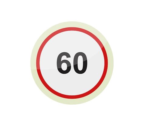 Premium Vector Speed Limit