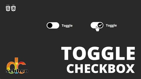 Checkbox Toggle Html Css Sekhon Design And Code Html Css Coding Css