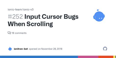 Input Cursor Bugs When Scrolling · Issue 252 · Ionic Teamionic V3