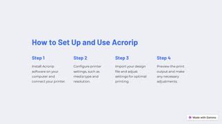 Printer RIP Acrorip PDF