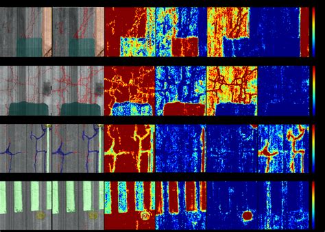 segmentation results on ucf pave 2017 dataset using the a mcnn hotter
