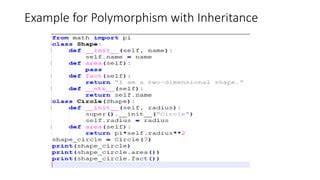 Python Polymorphism Pptx