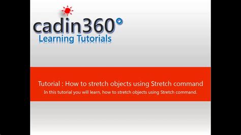 How To Stretch Objects Using Autocad Stretch Command Youtube