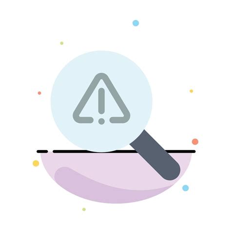 Find Search View Error Abstract Flat Color Icon Template 13314291
