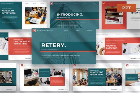 Retery Шаблон презентации для бизнеса Powerpoint Шаблоны презентаций Envato Elements