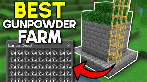 How To Make A Simple Gunpowder Farm In Minecraft Bedrock At Ashton