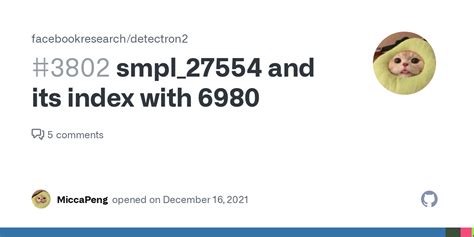 Smpl27554 And Its Index With 6980 · Issue 3802 · Facebookresearch