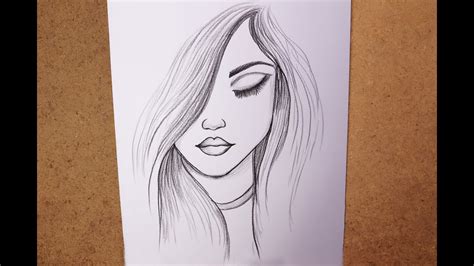 How To Draw A Girl Face With Pencil Sketch Step By 53 Off