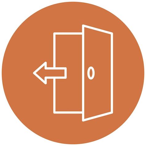 Premium Vector Vector Design Exit Door Icon Style