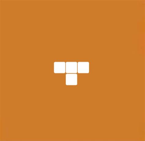 Burnt Orange Tetris App Icon