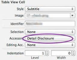 Uitableview XCode Table VIew Cell S Accessory Detail Show Nothing On IOS Device Stack