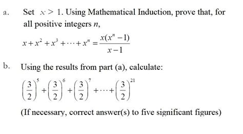 solved set x 1 using mathematical induction prove that