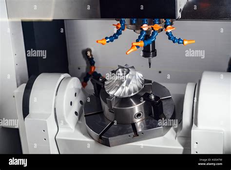 CNC Turning Center Stock Photo Alamy
