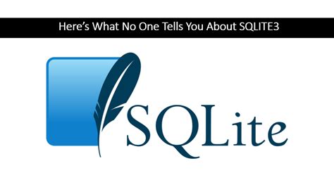 Heres What No One Tells You About Sqlite3 By Shifana Tasneem Jul 2022 Medium