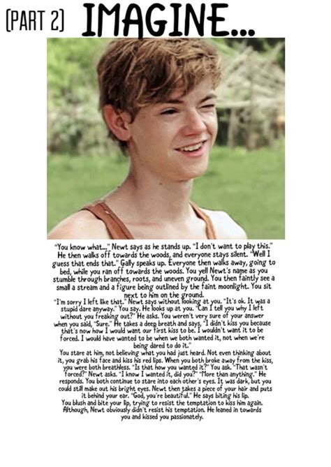 NewtImagines NewtImagine Newt TMR TheMazeRunner Imagines Imagine Maze Runner Imagines