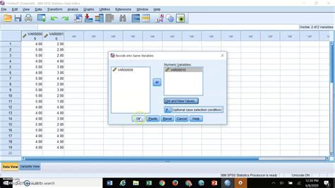 Reverse Code And Compute In Spss Youtube
