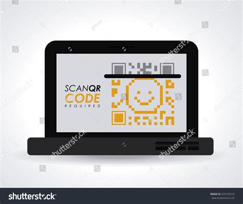 Scan Qr Code Design Vector Illustration Stock Vector Royalty Free 259195310 Shutterstock