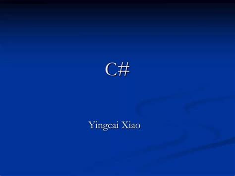 Ppt Yingcai Xiao Powerpoint Presentation Free Download Id3921039