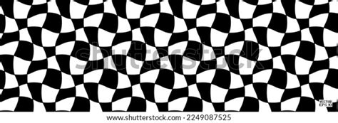 Abstract Black White Seamless Geometric Pattern Stock Vector Royalty