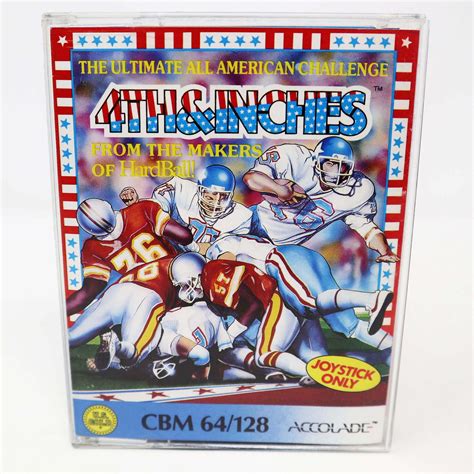 Vintage 1987 80s Commodore 64 C64 Cbm 64 128 4th And Inches Cassette T Twistedtoys