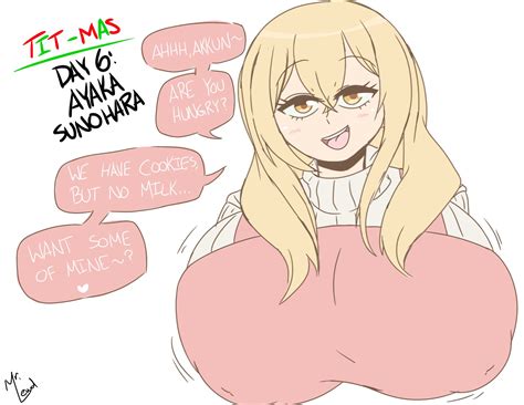 Rule 34 Apron Big Breasts Blonde Hair Huge Breasts Long Hair Mr Lewd Nipple Bulge Smile