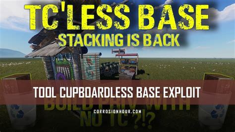 RUST Tool Cupboard Less Base Exploit RUST Base Designs