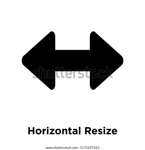 Horizontal Resize Icon Vector Isolated On Stock Vector Royalty Free
