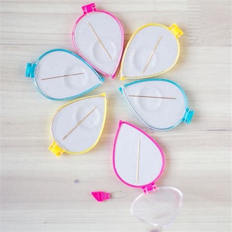 Cute Magnetic Needle Keepers With Secret Needle Threader And Magnifier