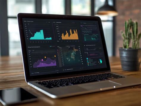 Predictive Business KPI Data Technology Dashboard Premium AI Generated Image