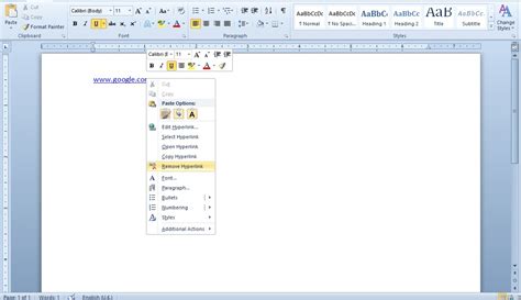 How To Remove Hyperlink In Word Keyboard Shortcut Ulsdseven