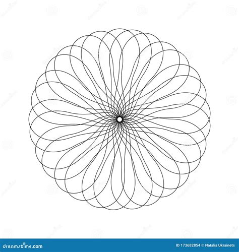 Abstract Spirograph Stock Vector Illustration Of Graphic 173682854