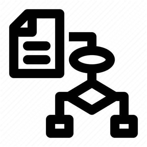 algorithm big data analysis flow diagram processing icon