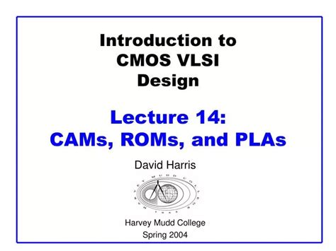PPT Introduction To CMOS VLSI Design Lecture 14 CAMs ROMs And PLAs
