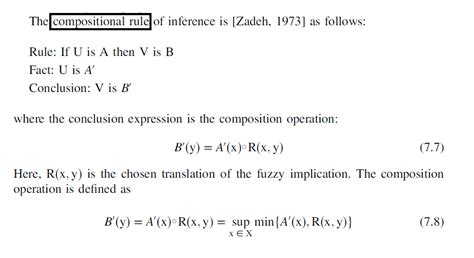 The Compositional Rulc Of Inference Is Izadeh 1973