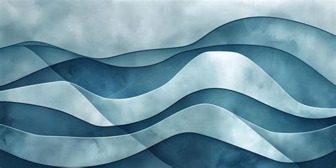 Abstract wave patterns in shades of blue creating a soothing and fluid visual effect | Premium ...